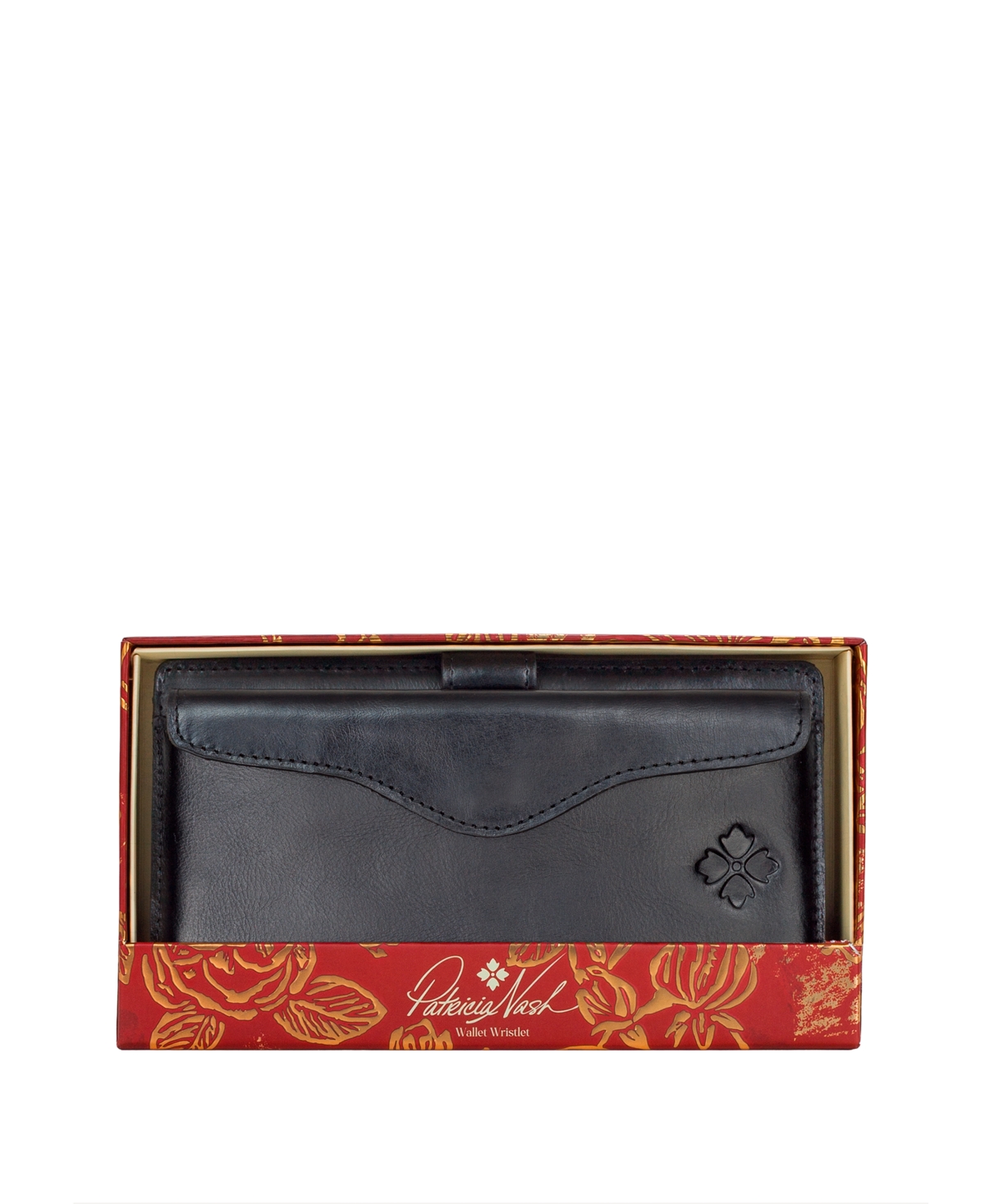 Click here for Patricia Nash Valentia Small Leather Wallet - Blac... prices