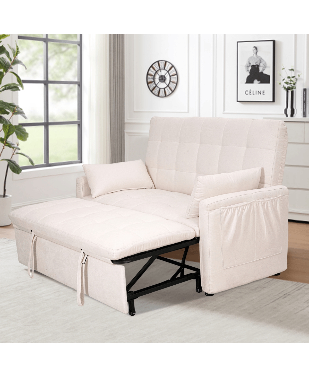 Click here for Maison Boucle 61 Tufted Convertible Sofa Bed  Pull... prices