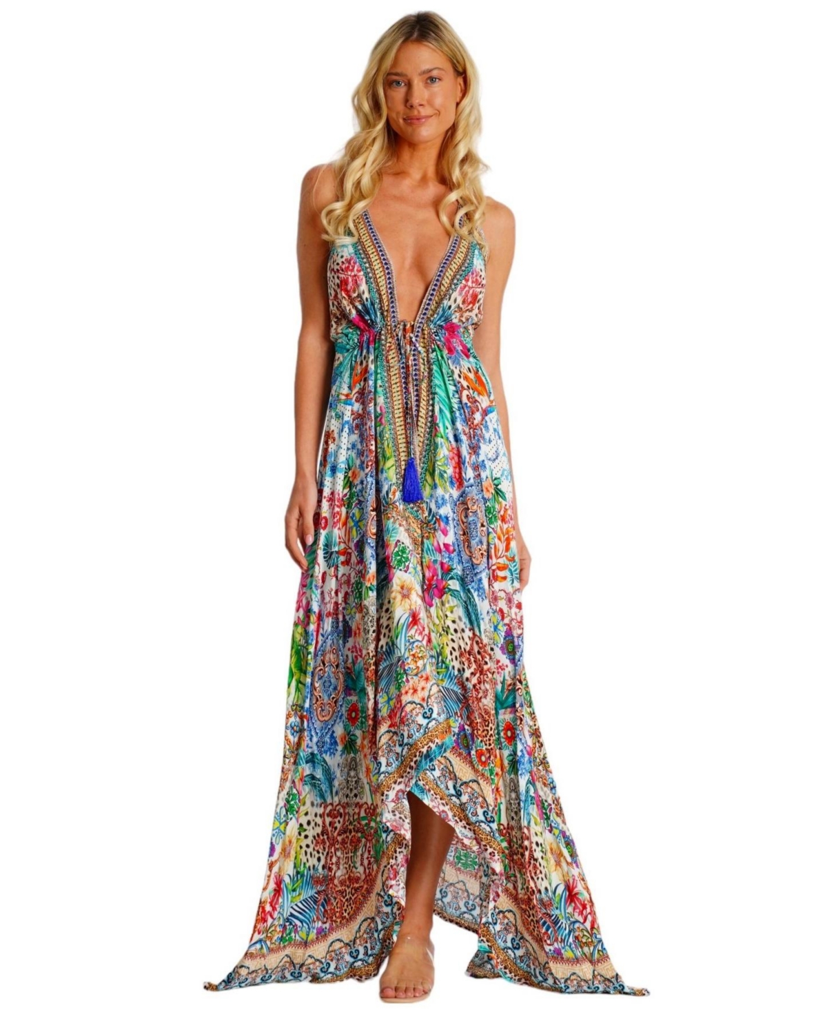 Click here for La Moda Clothing Womens Maxi halterneck Dress prices