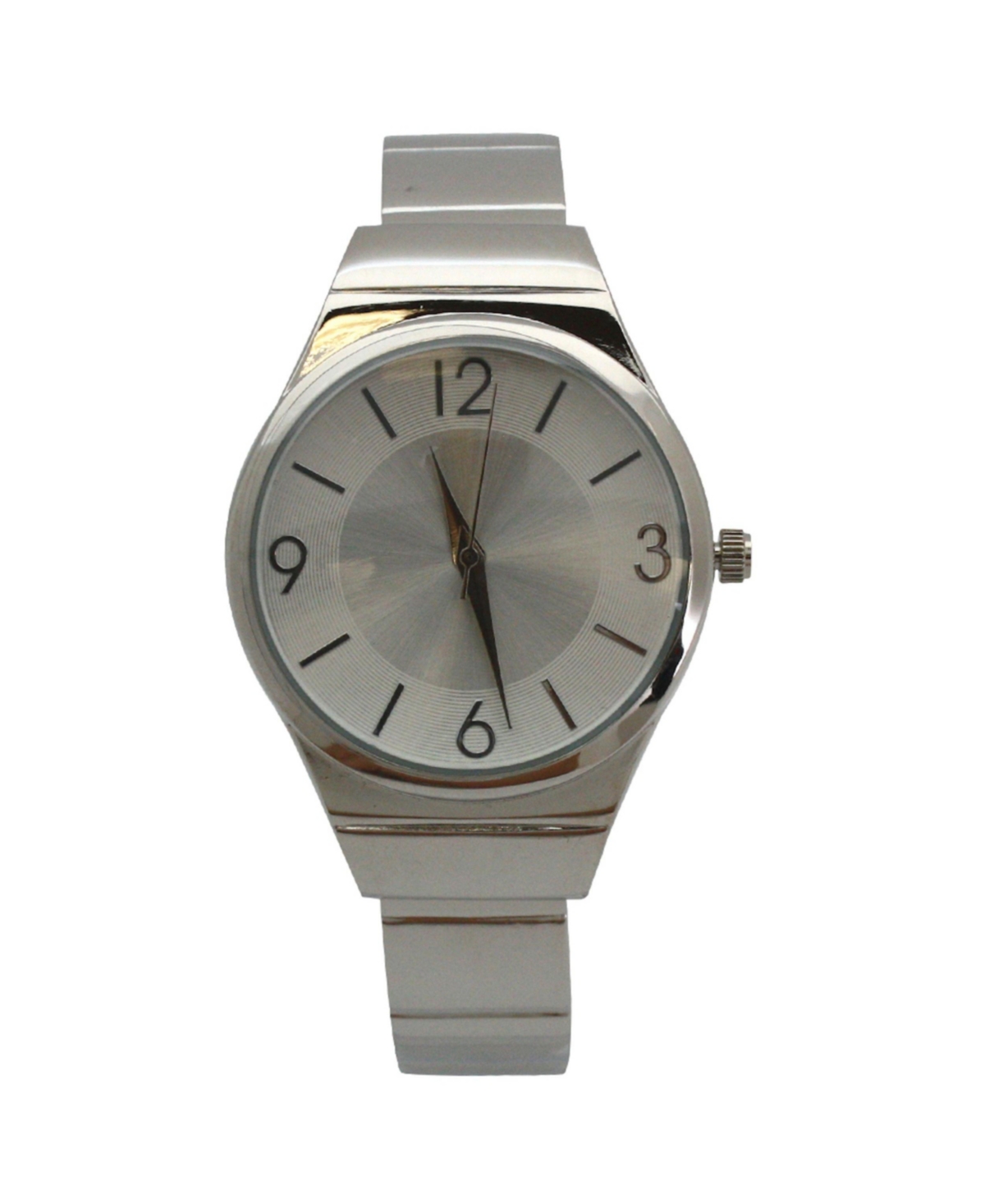 Click here for Silver Simply Texture Bangle Watch - Silver prices