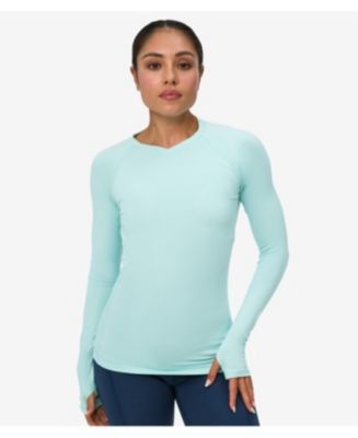 BloqUV Women's UPF 50+ Sun Protective Active V-Neck Shirt - Macy's