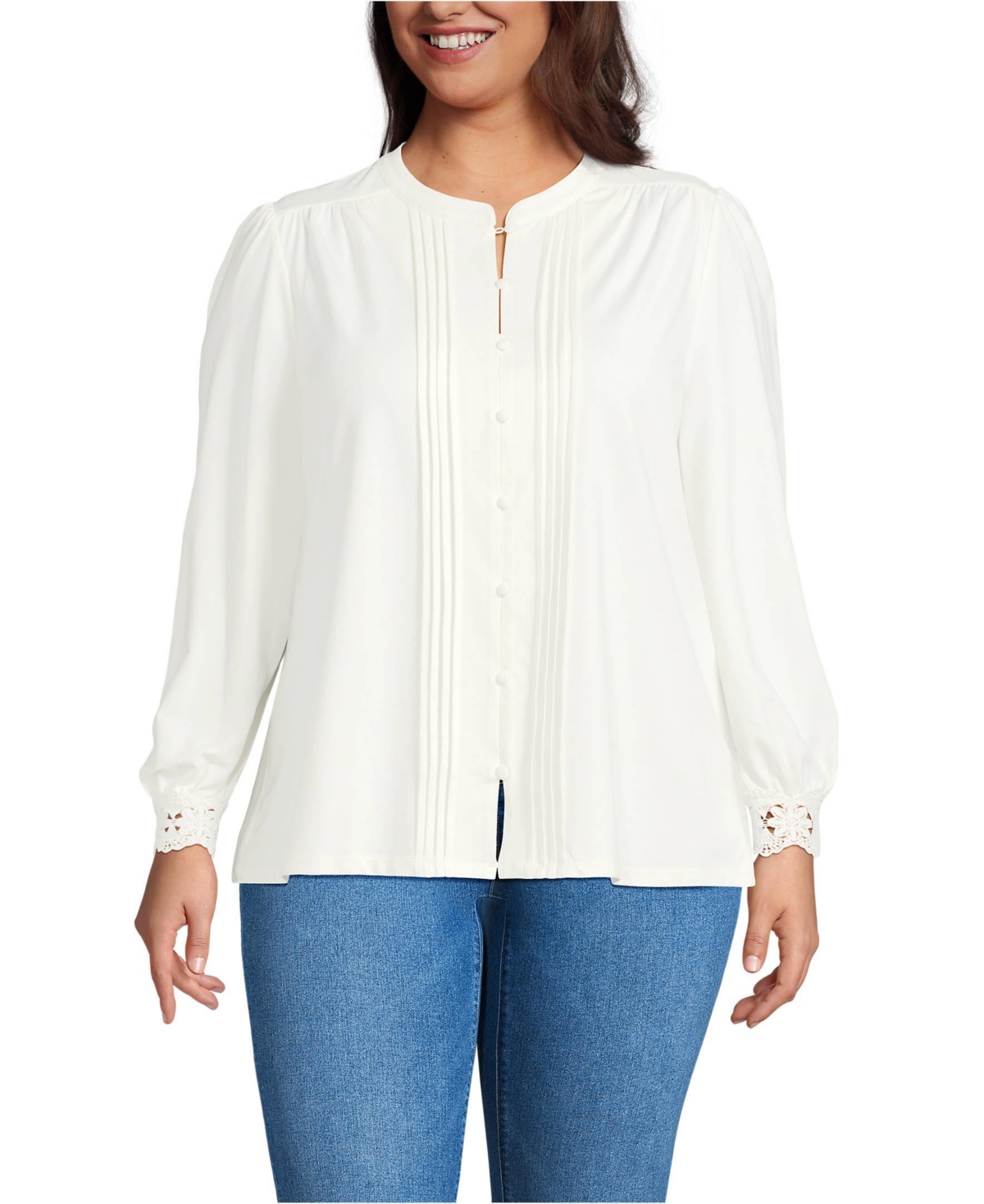 Click here for Lands End Plus Size Lightweight Jersey Long Sleeve... prices