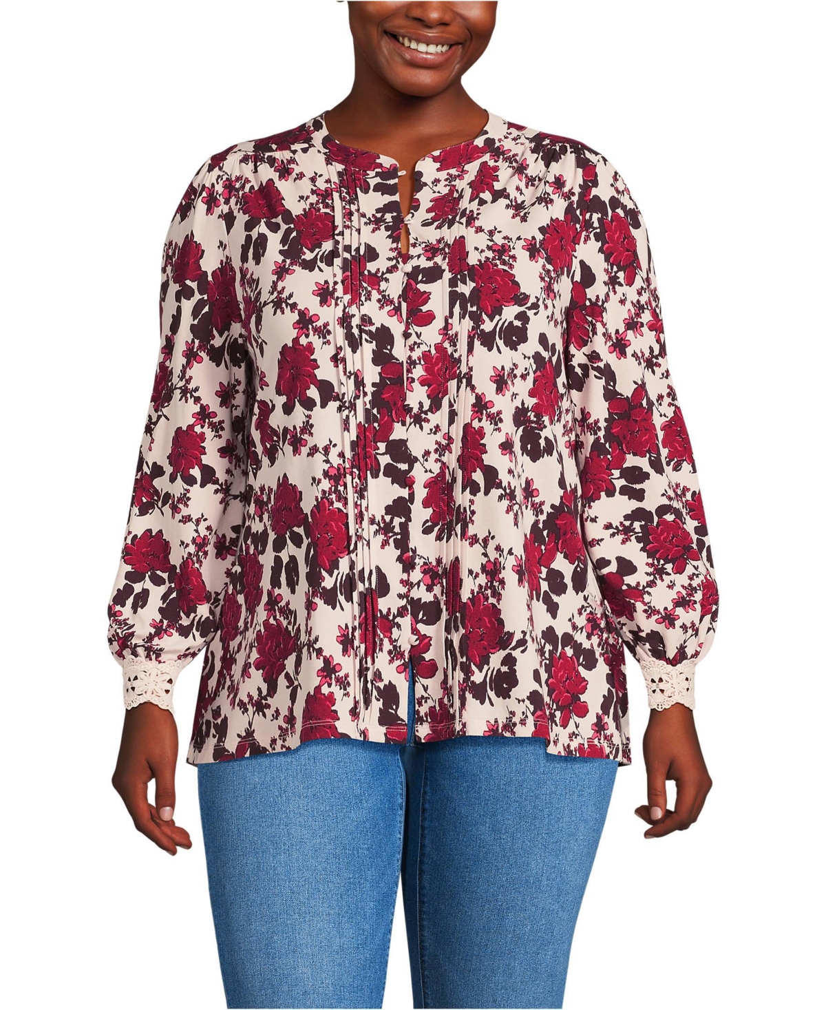 Click here for Lands End Plus Size Lightweight Jersey Long Sleeve... prices