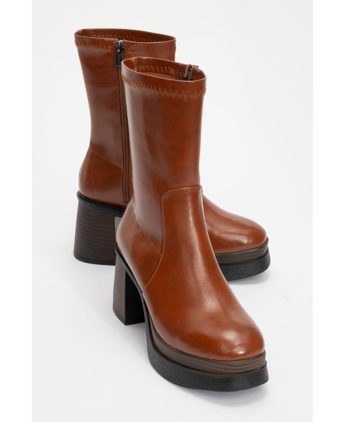 Click here for Prologue Shoes Beck Platform Block Heel Boot (Wome... prices