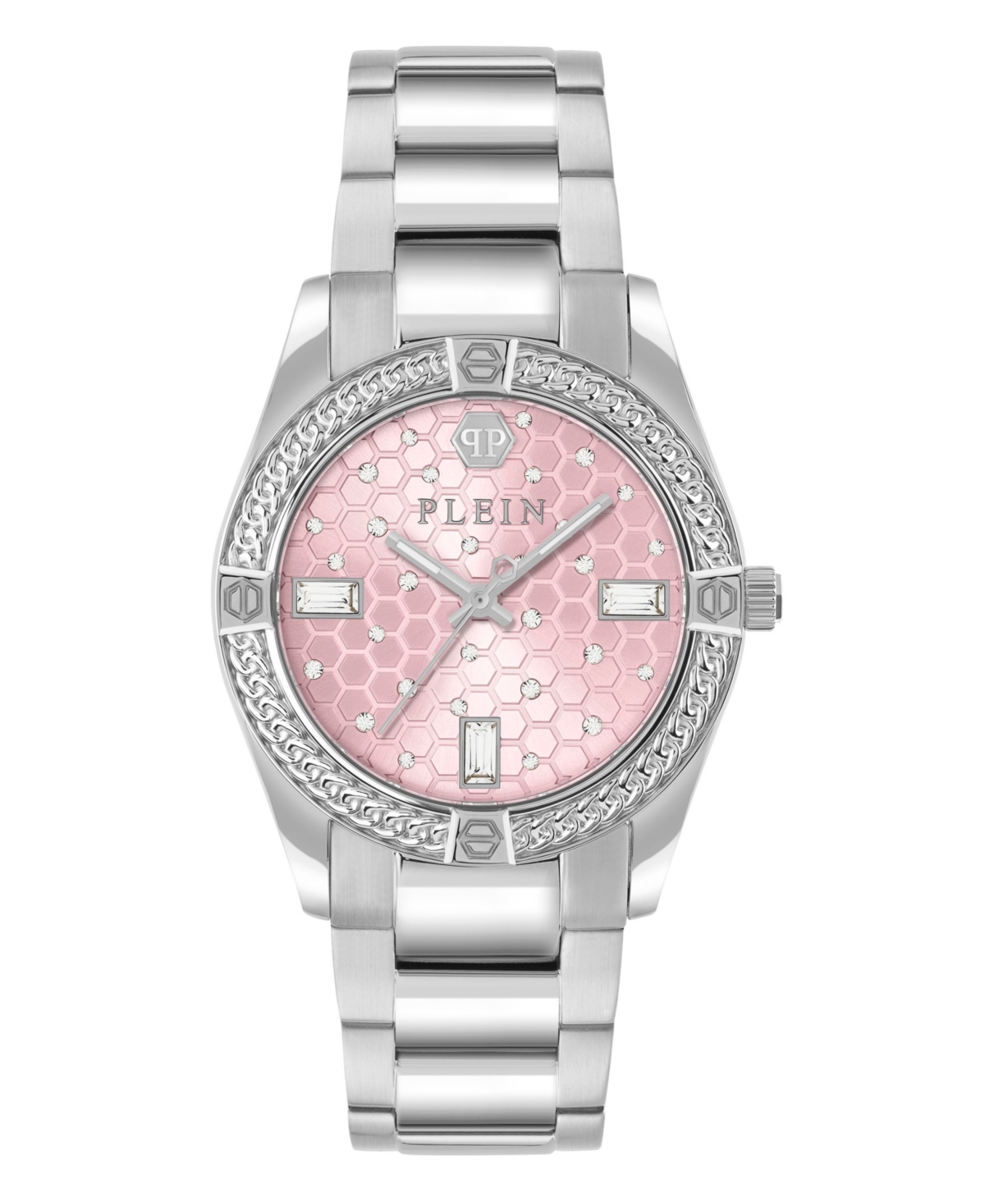 Philipp Plein Womens Silver Stainless Steel Watch  36mm - Silver