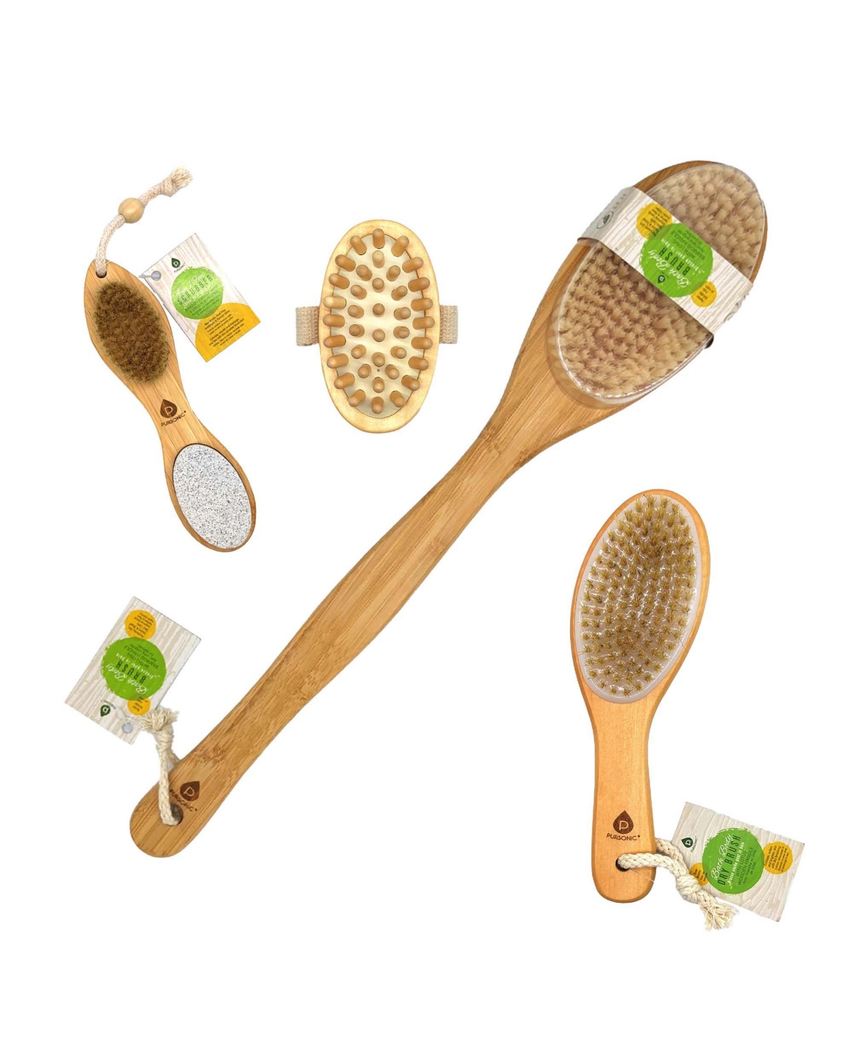 Click here for Pursonic Deep Exfoliation and Massage Brush Set -... prices