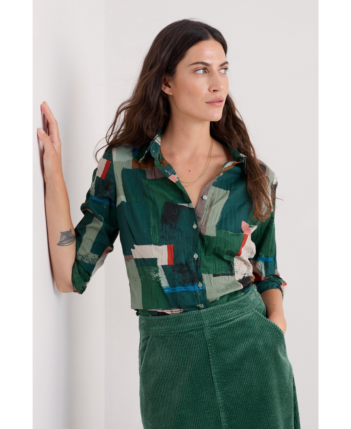 Click here for Seasalt Cornwall Womens Larissa Shirt - Aerial fie... prices