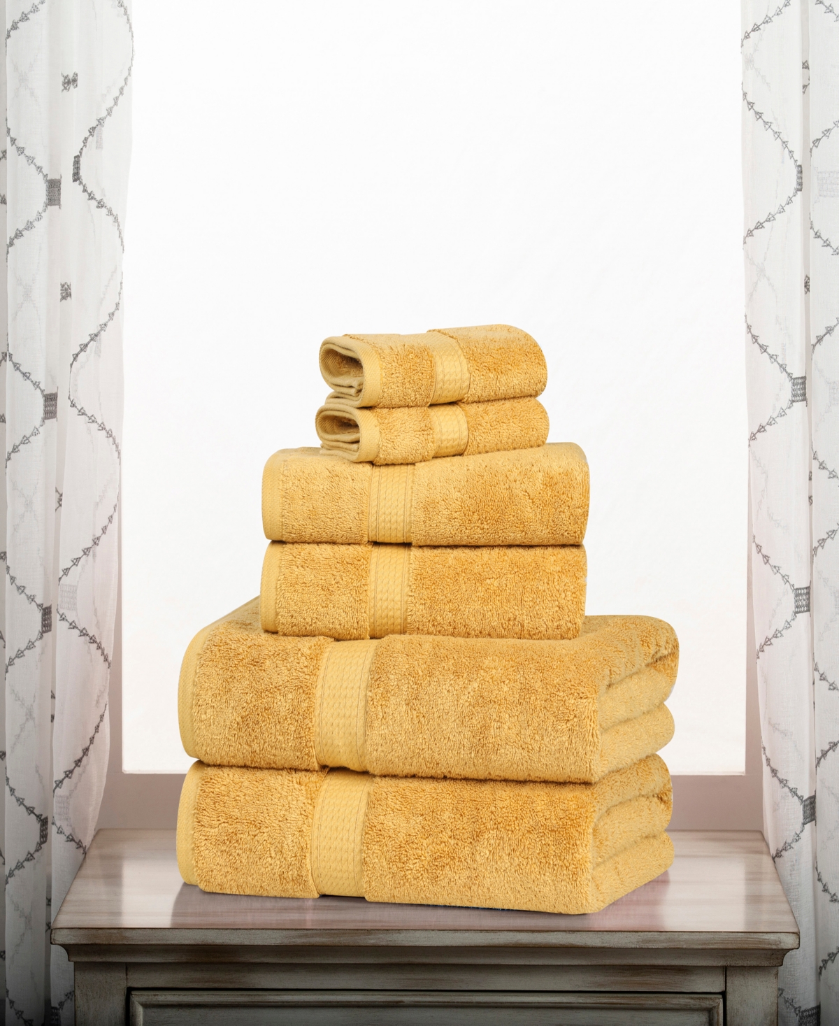 Click here for Superior 100 Egyptian Cotton 6-Pc Towel Set - Gold prices