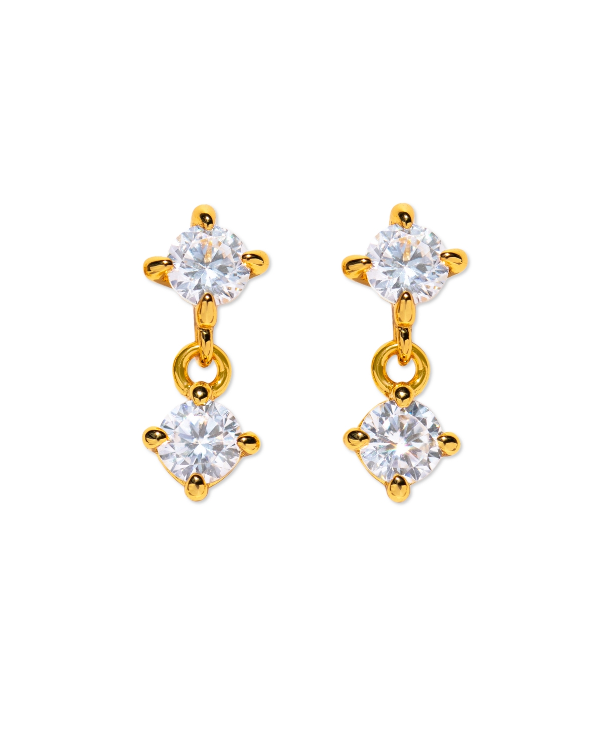 Click here for Girls Crew Crystal Dream Gold Plated Earrings - Go... prices