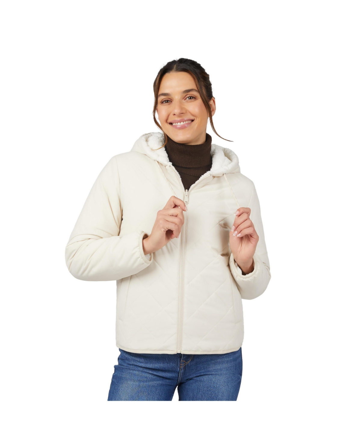 Click here for Free Country Womens Hooded Cirrus Quilted Reversib... prices