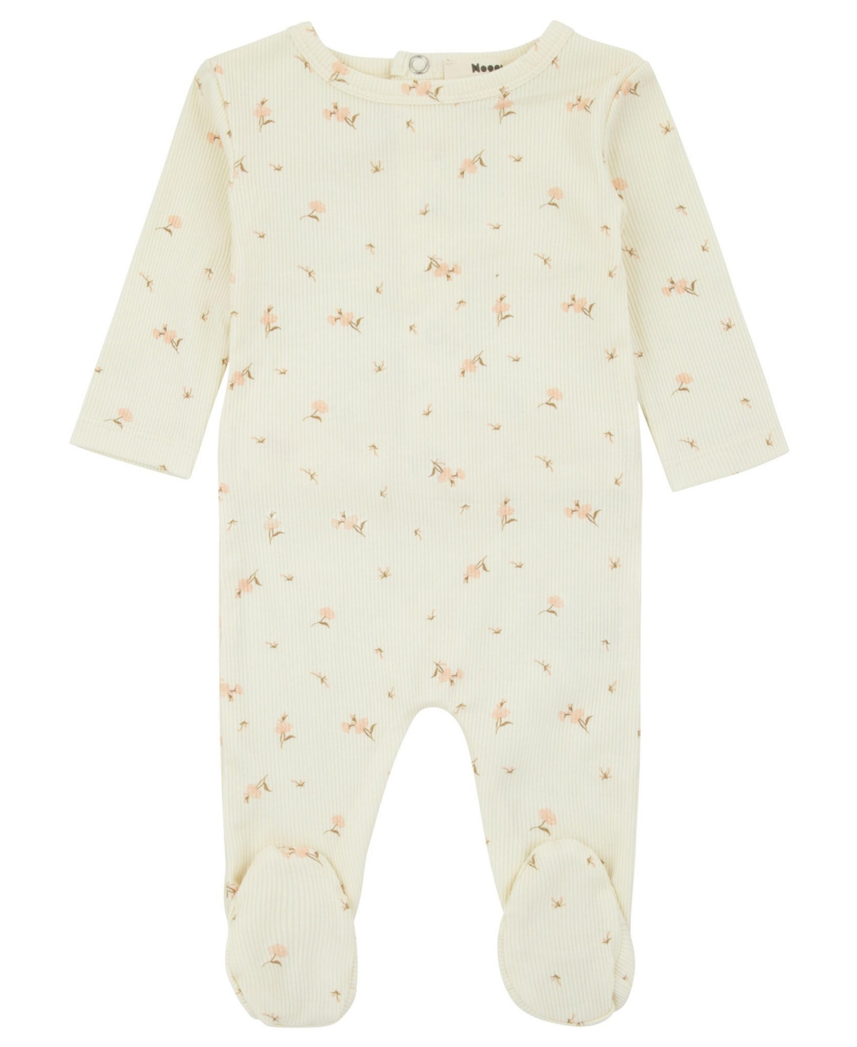 Click here for NoggiWear Kids Ribbed Floral Footed Pajamas - Ivor... prices