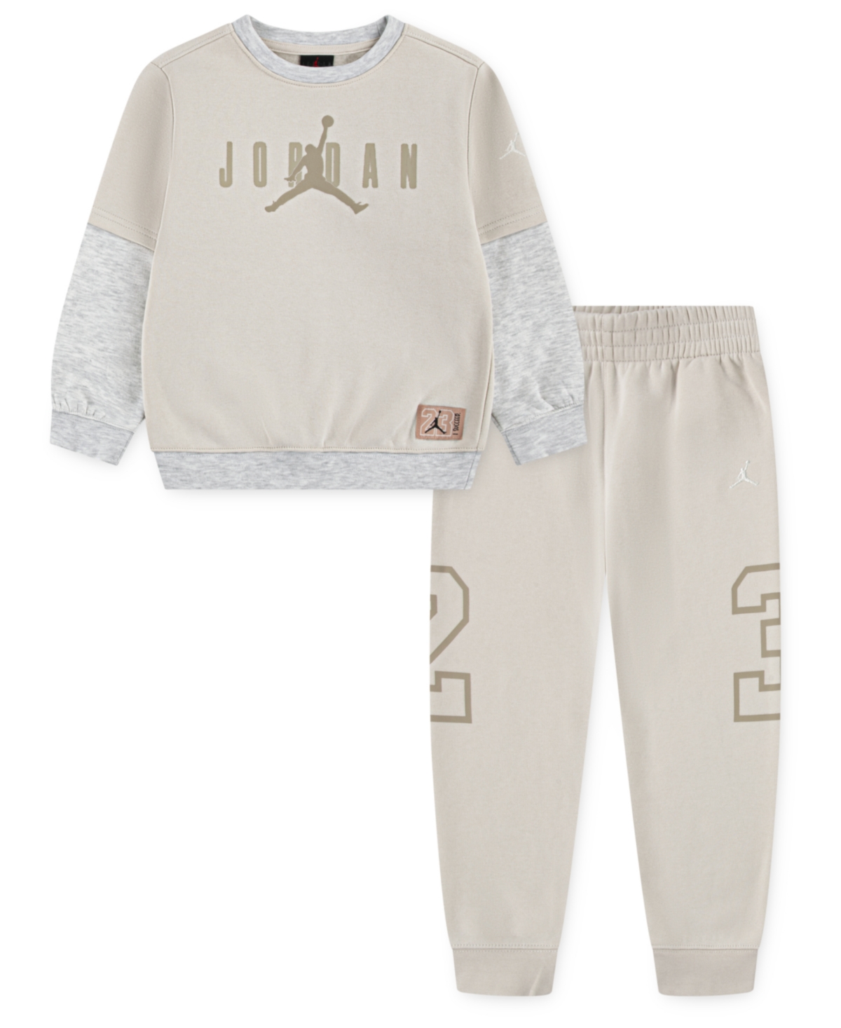 Click here for Jordan Boys 4-7 2-Piece Long-Sleeve Sweatshirt and... prices