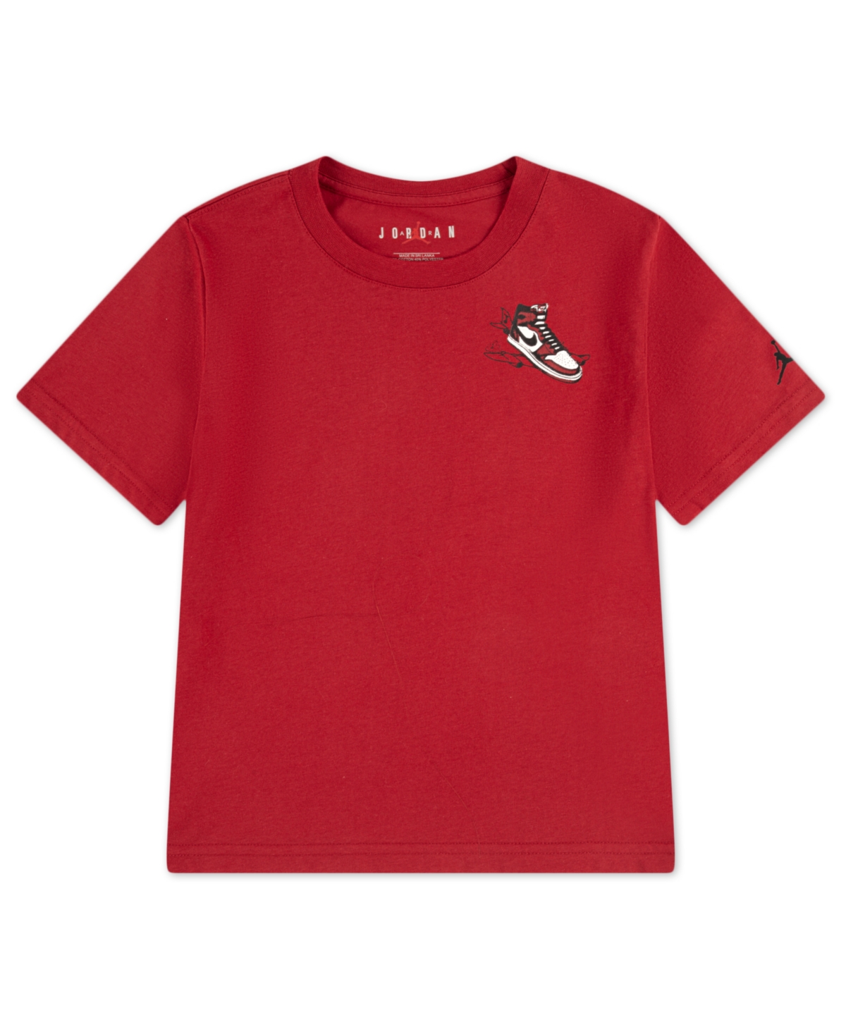 Click here for Jordan Air Big Boys 8-20 Crewneck T-Shirt - Red prices