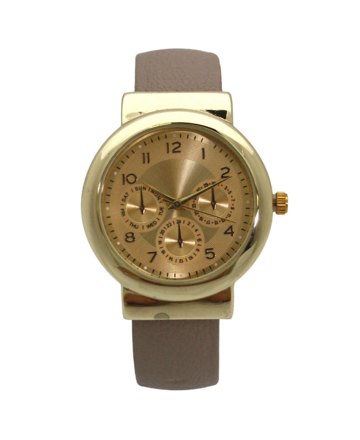 Click here for Olivia Pratt Gray And Gold Three Dials Classic Ban... prices