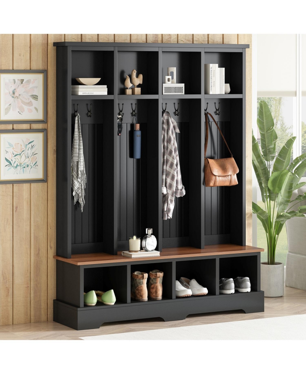 Click here for Streamdale Furniture Farmhouse Hall Tree with Benc... prices