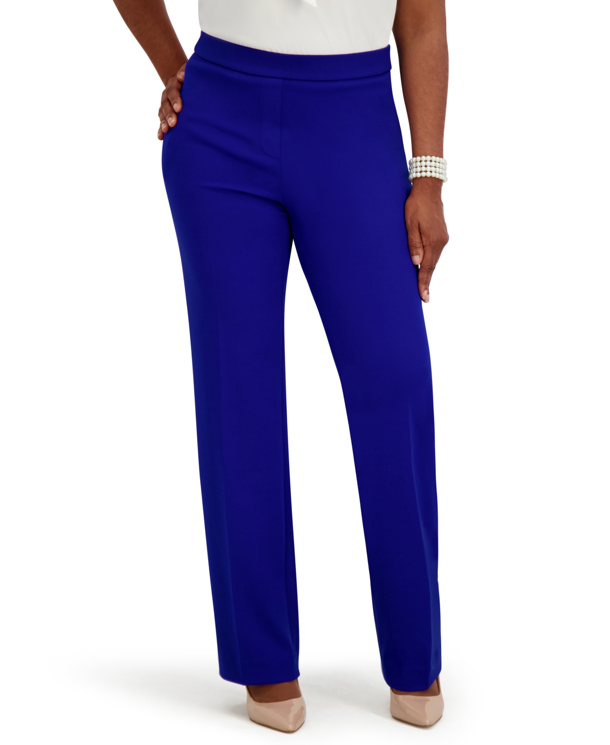 Click here for Kasper Womens Pull-On Trousers - Royal prices