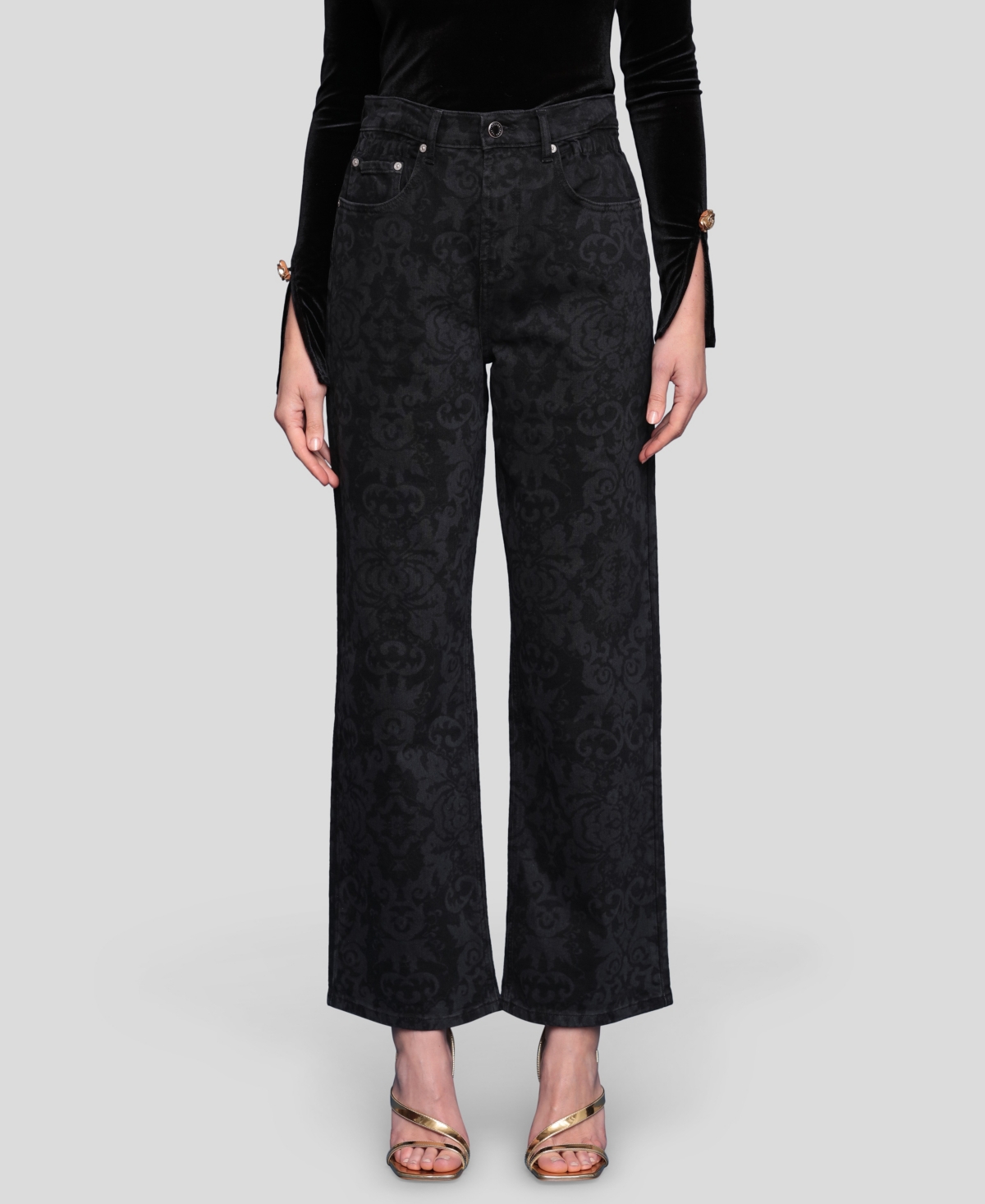 Click here for Avec Les Filles Womens Elastic Cinched Jeans - Ven... prices