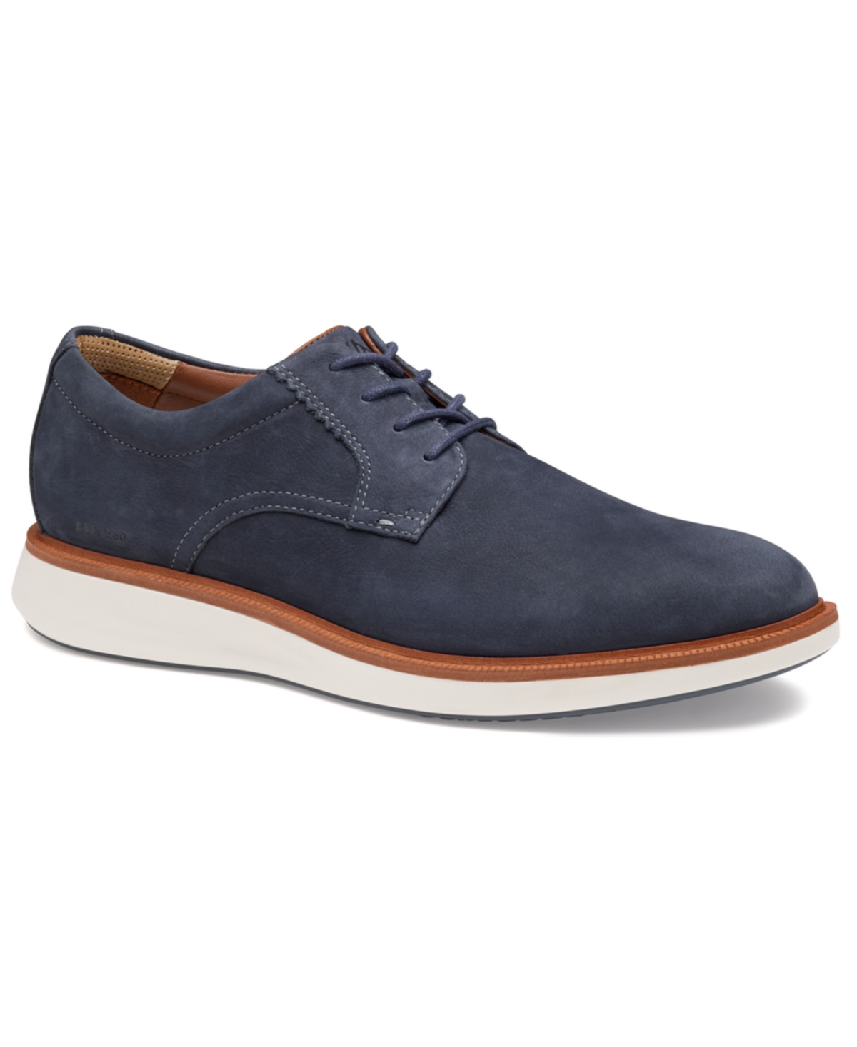 Click here for Johnston & Murphy Mens Parker Plain Toe Shoe - Nav... prices