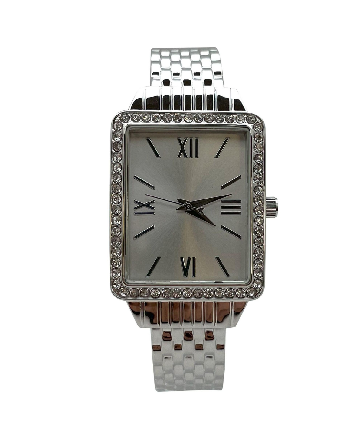 Click here for Olivia Pratt Silver Square Face with Rhinestones B... prices