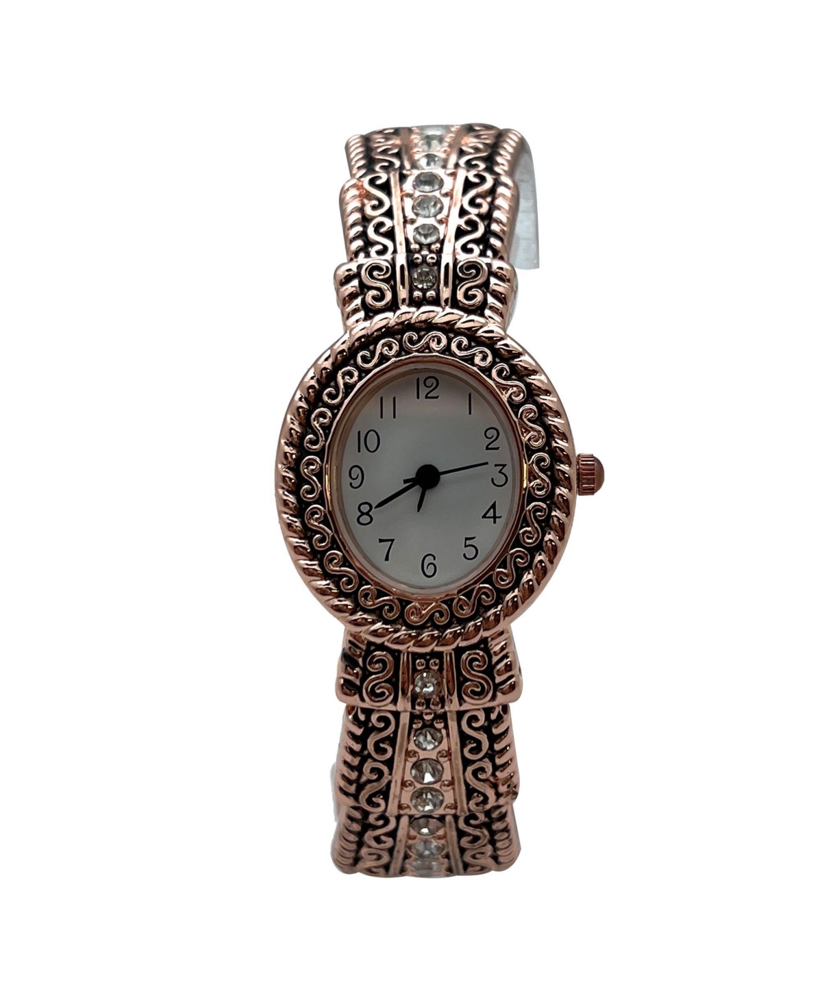 Click here for Olivia Pratt Rose Gold New Elegant Textured Bangle... prices