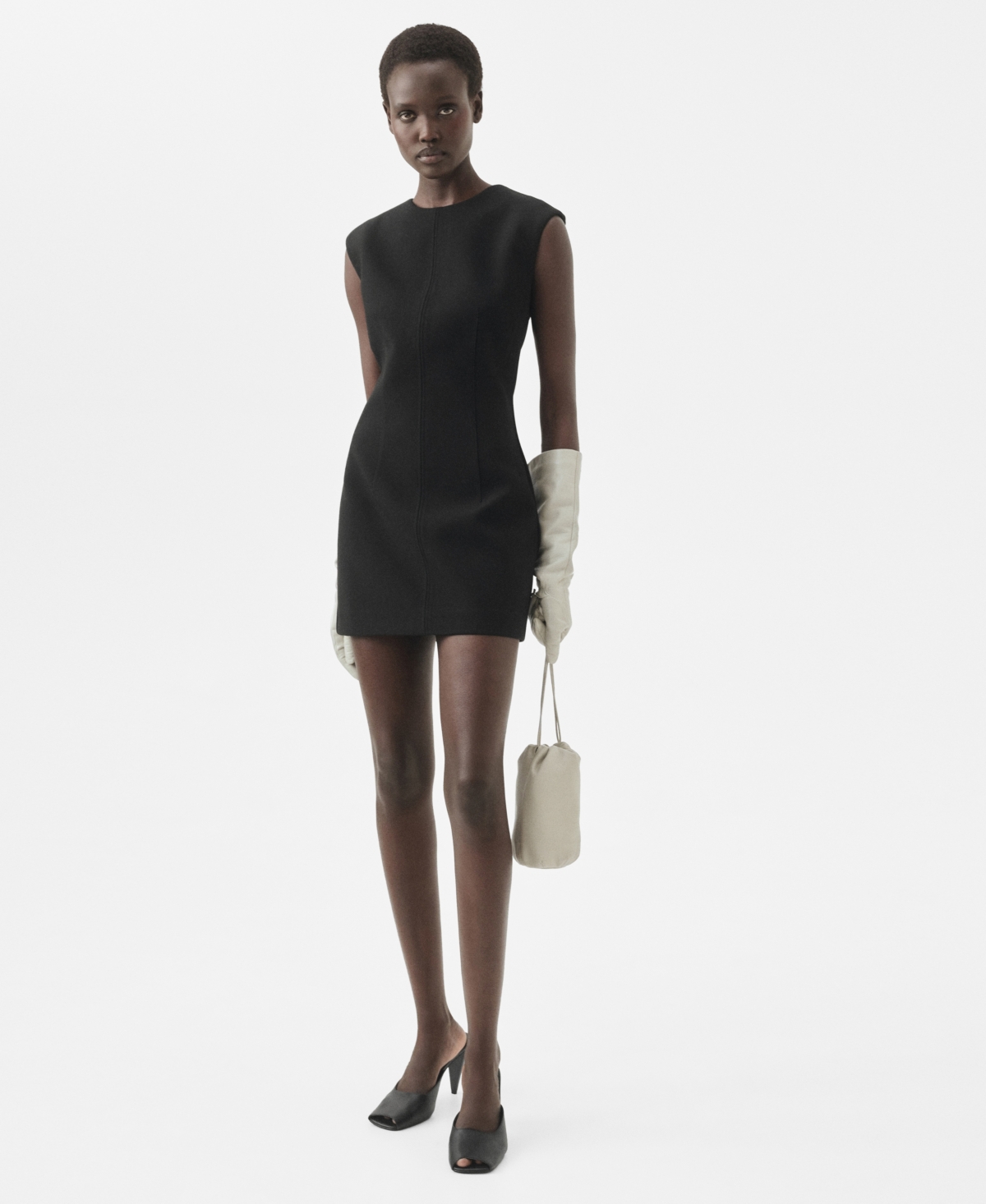 Click here for Mango Womens Pockets Short Dress - Black prices