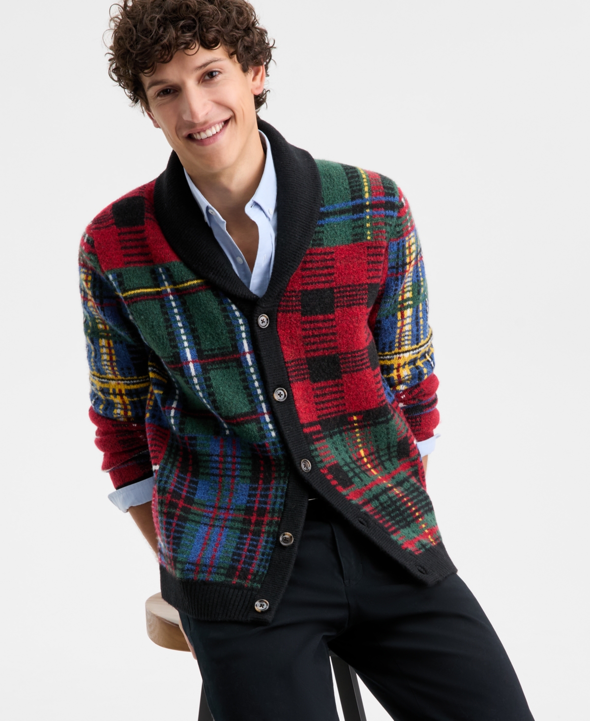 Click here for Club Room Mens Holiday Blocked Shawl Sweater  Macy... prices