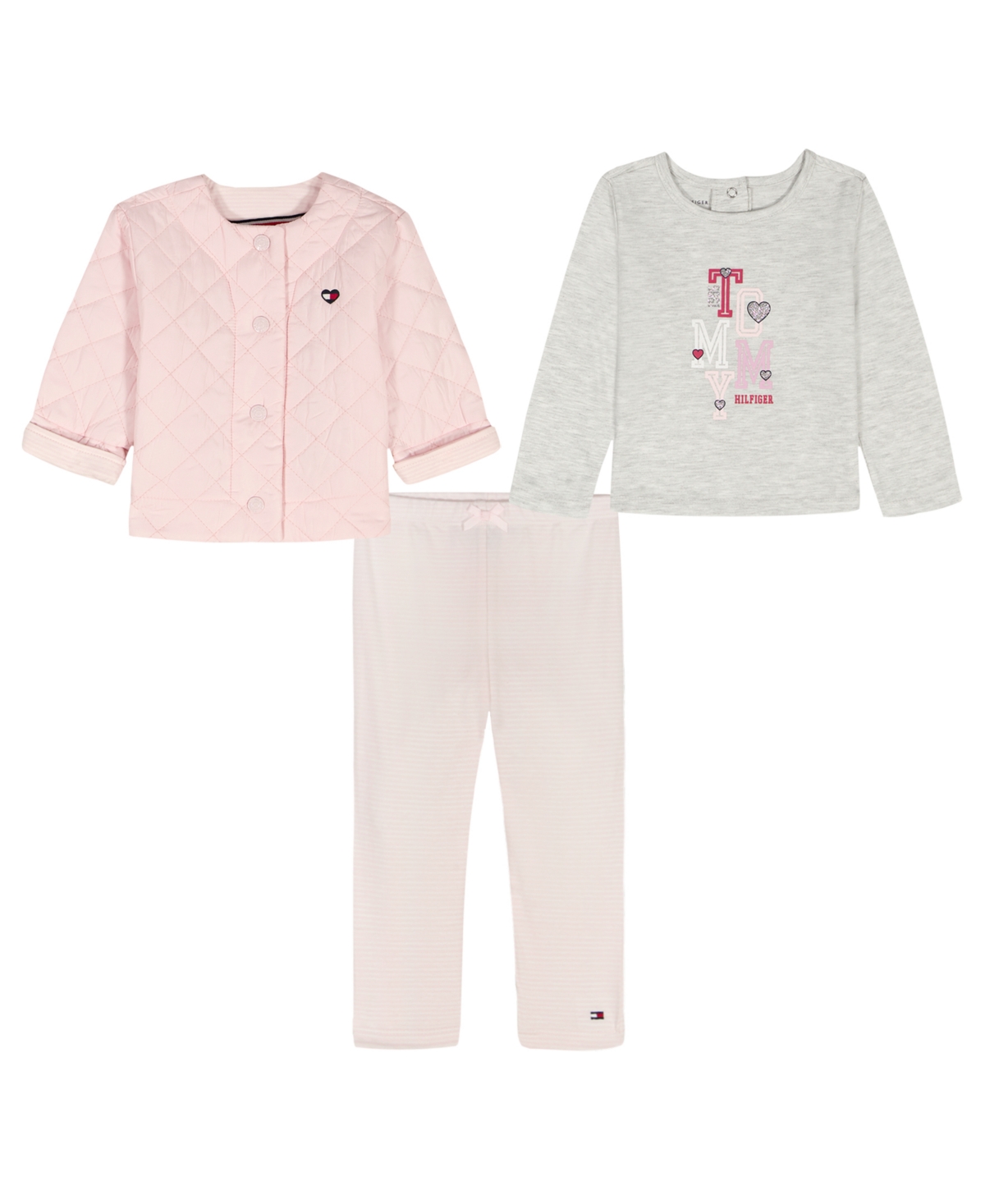 Click here for Tommy Hilfiger Baby Girls 3-Piece Crewneck T-Shirt... prices