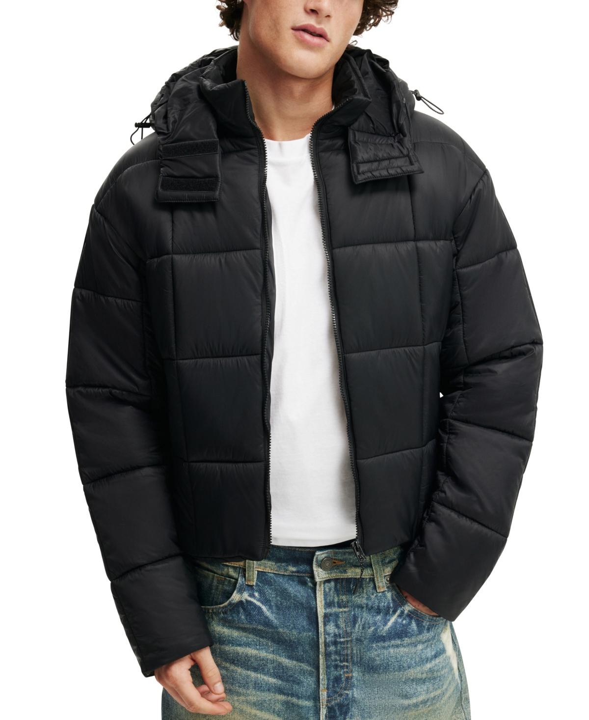 Click here for Cotton On Mens Puffer Jacket - Black prices