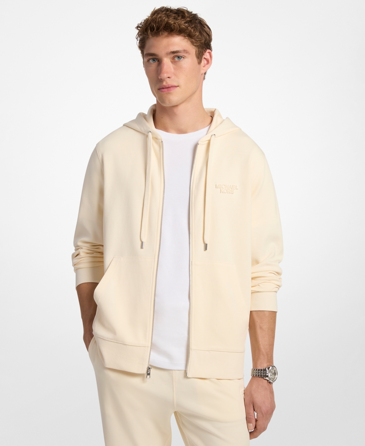 Click here for Michael Kors Mens Full Zip Hooded Sweatshirt - Bon... prices