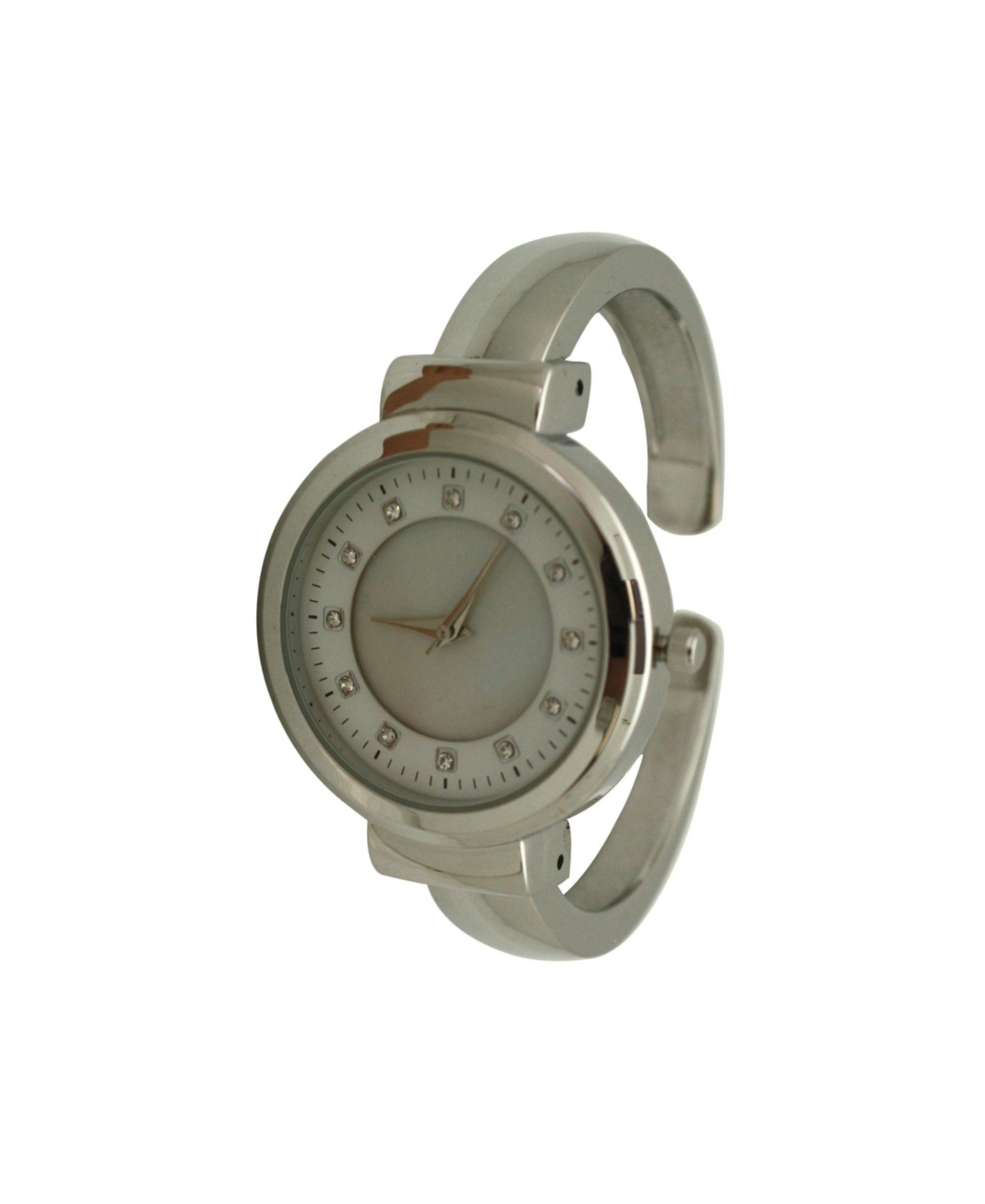 Click here for Silver Thin Metal Bangle Watch - Silver prices