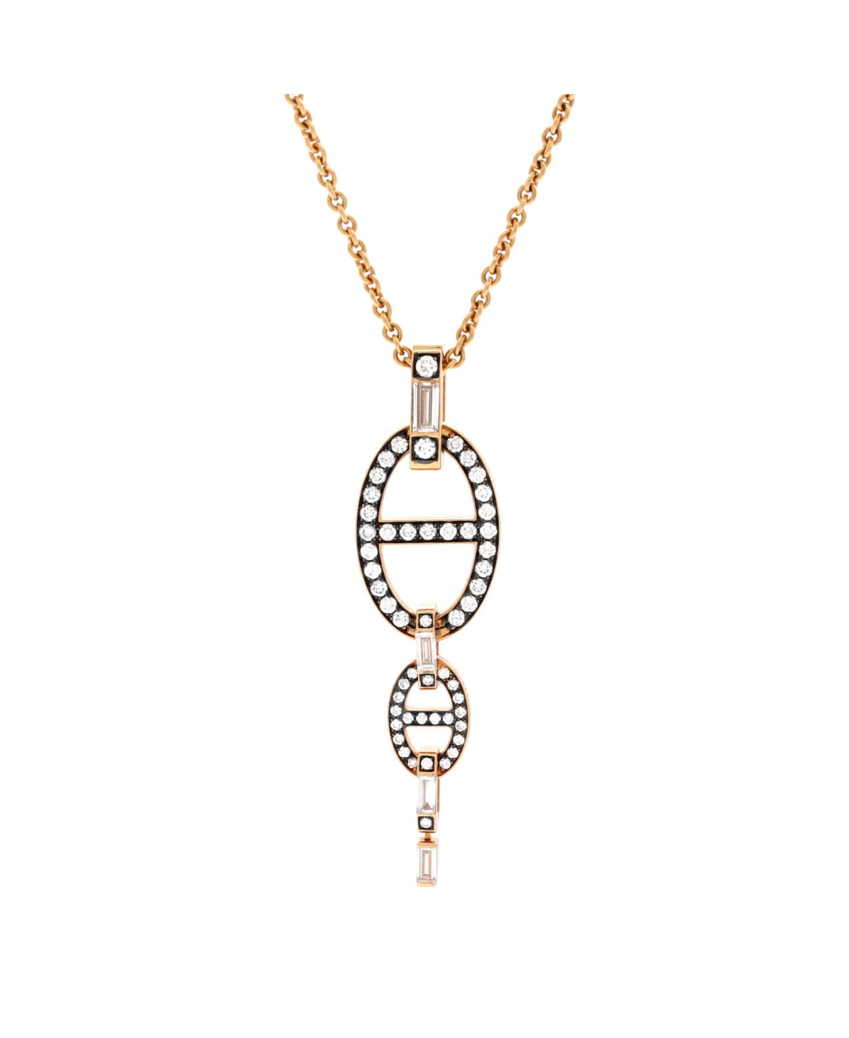 Click here for Pre-Owned HERMES Double Chaine dAncre Baguette Cut... prices