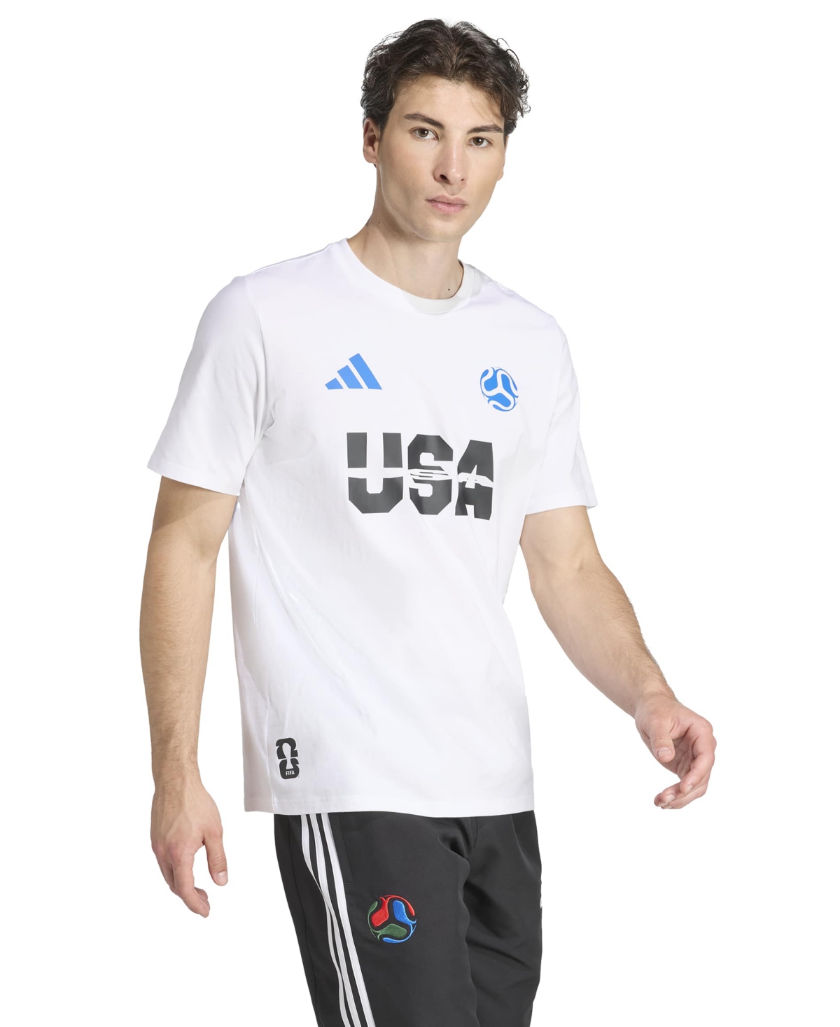 Click here for adidas Mens Usa Crewneck Short-Sleeve T-Shirt - Wh... prices