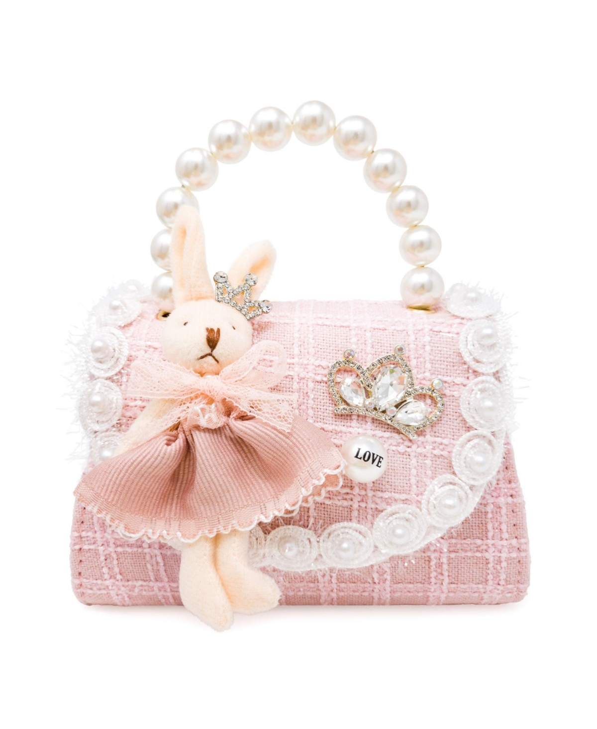 Click here for Puttisu Girls Bunny Bloom Handbag - Rose milk prices