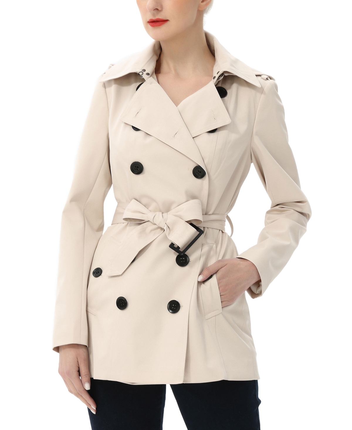 Click here for kimi + kai Womens kimi + kai Classic Short Trench... prices