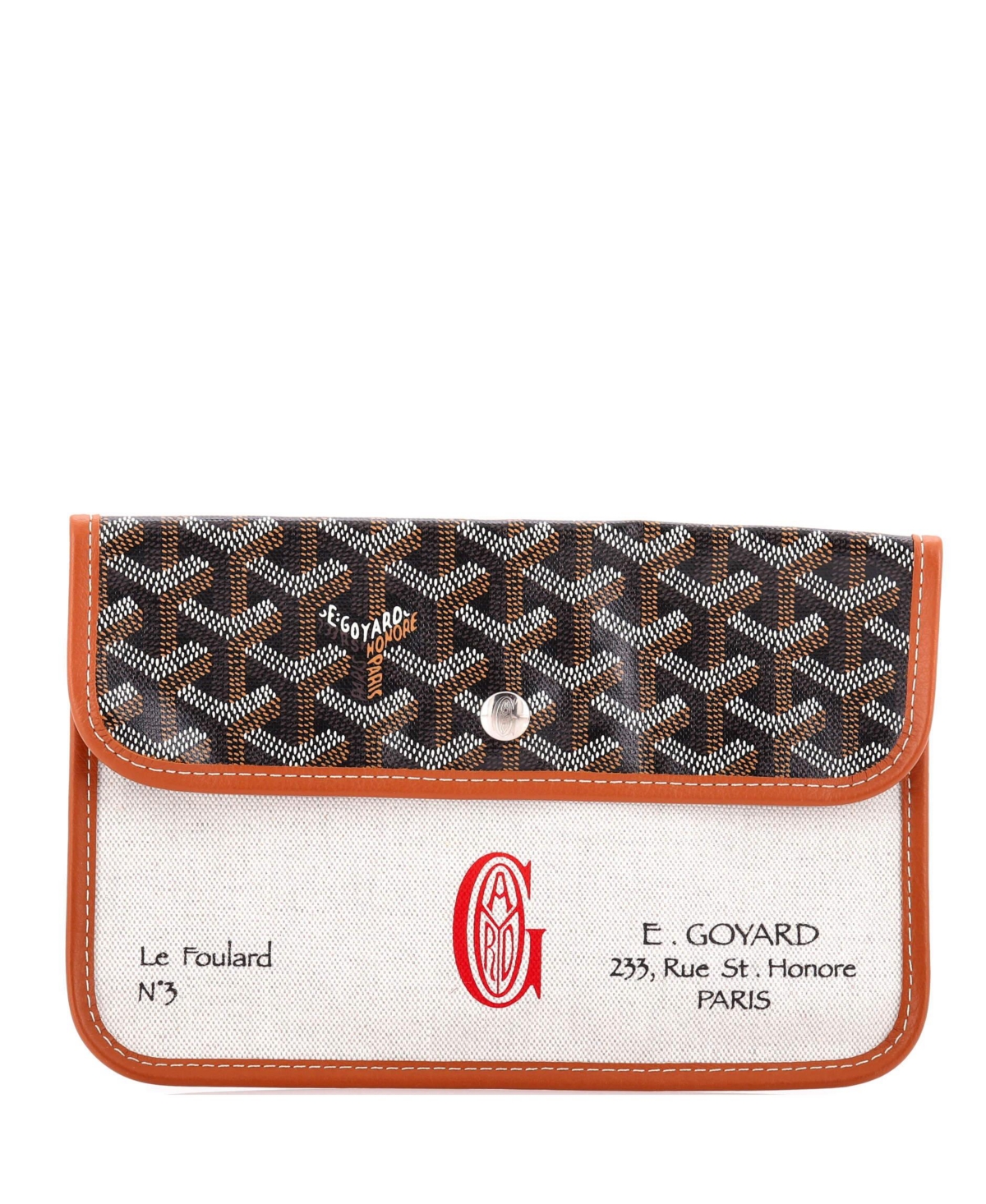 Click here for Pre-Owned Goyard Le Foulard Pouch Coated Canvas -... prices