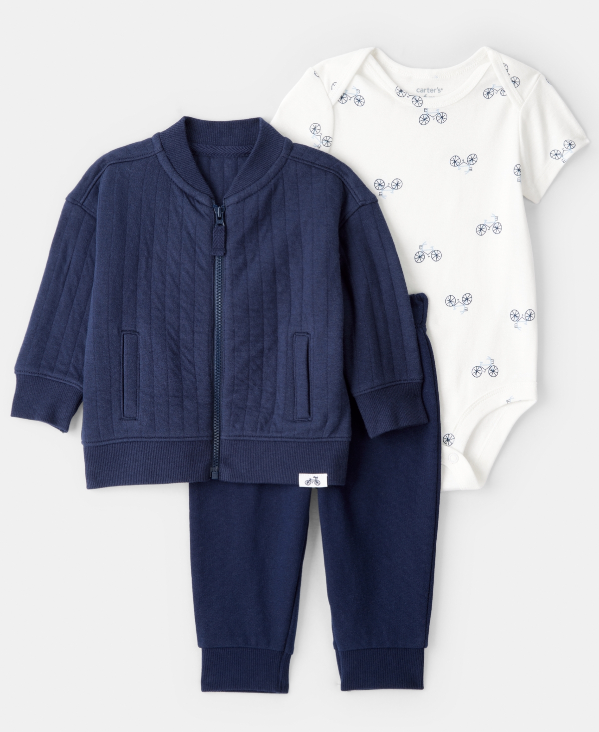 Click here for Carters Baby Boys 3-Piece Quilted Jacket  Bodysuit... prices