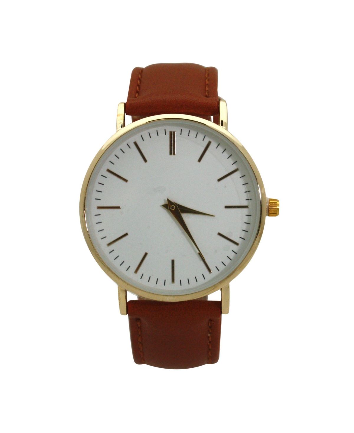 Click here for Olivia Pratt Tan Minimalist Leather Strap Watch -... prices