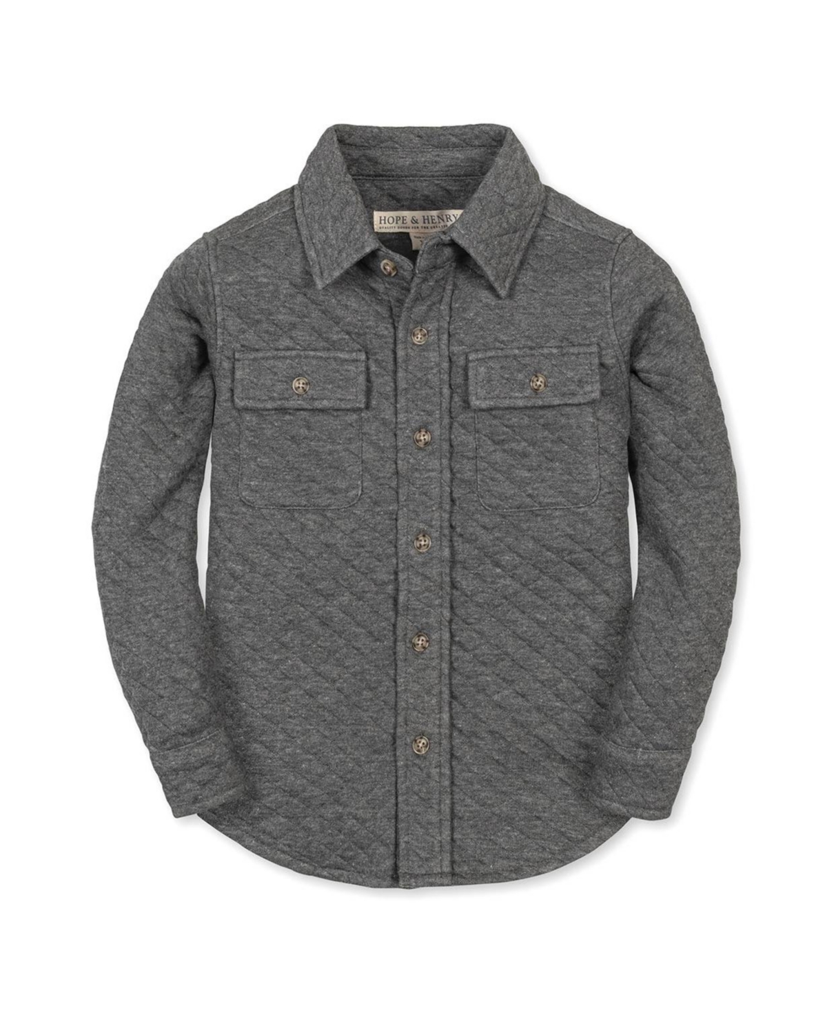 Click here for Hope & Henry Boys Long Sleeve Quilted Button Down... prices
