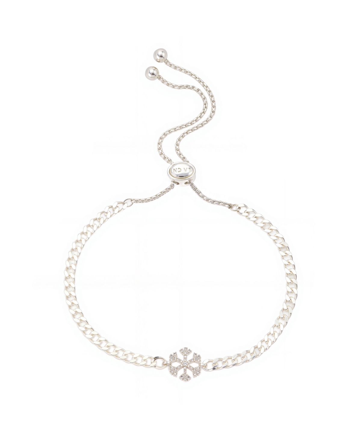 Click here for Unwritten Cubic Zirconia Snowflake Adjustable Bolo... prices