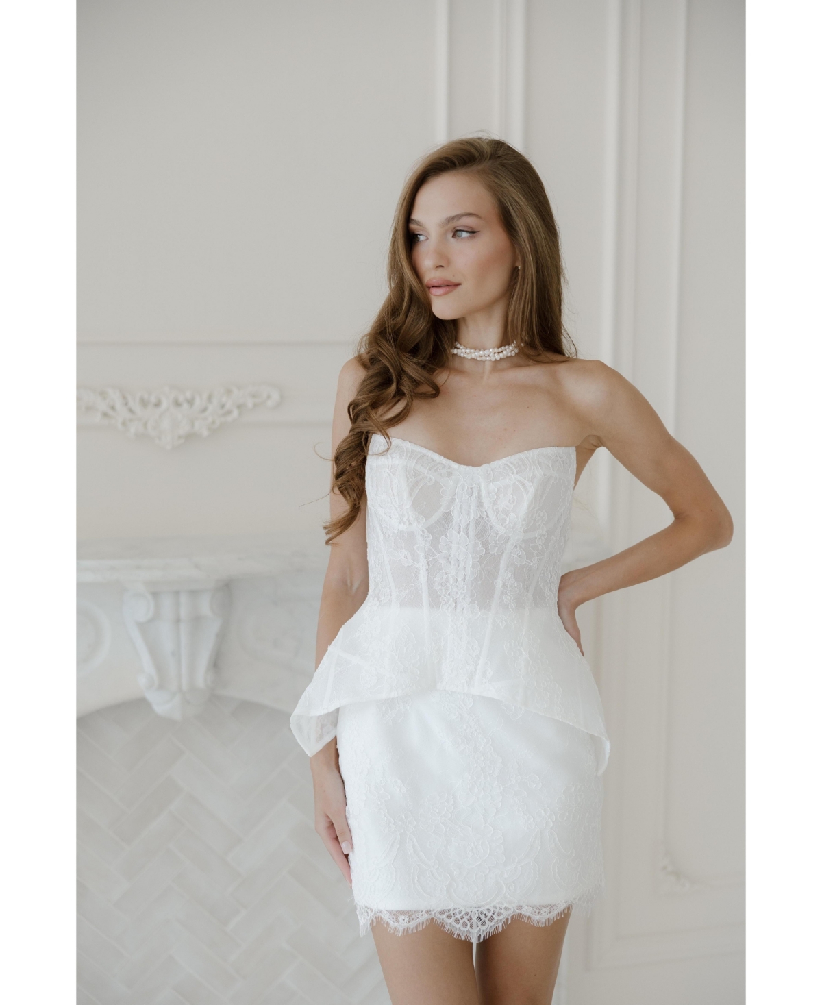 Click here for Untamed Petals Womens Giselle Mini Dress - Ivory prices