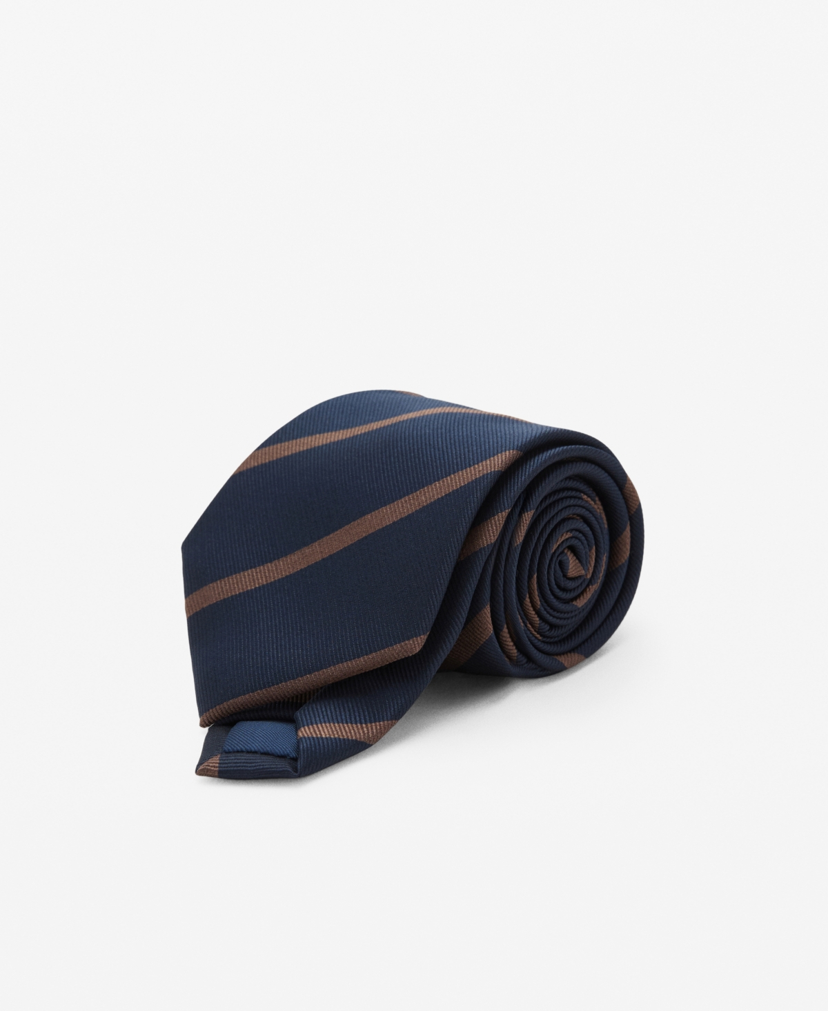 Click here for Mango Mens Stripes Printed Tie - Navy prices