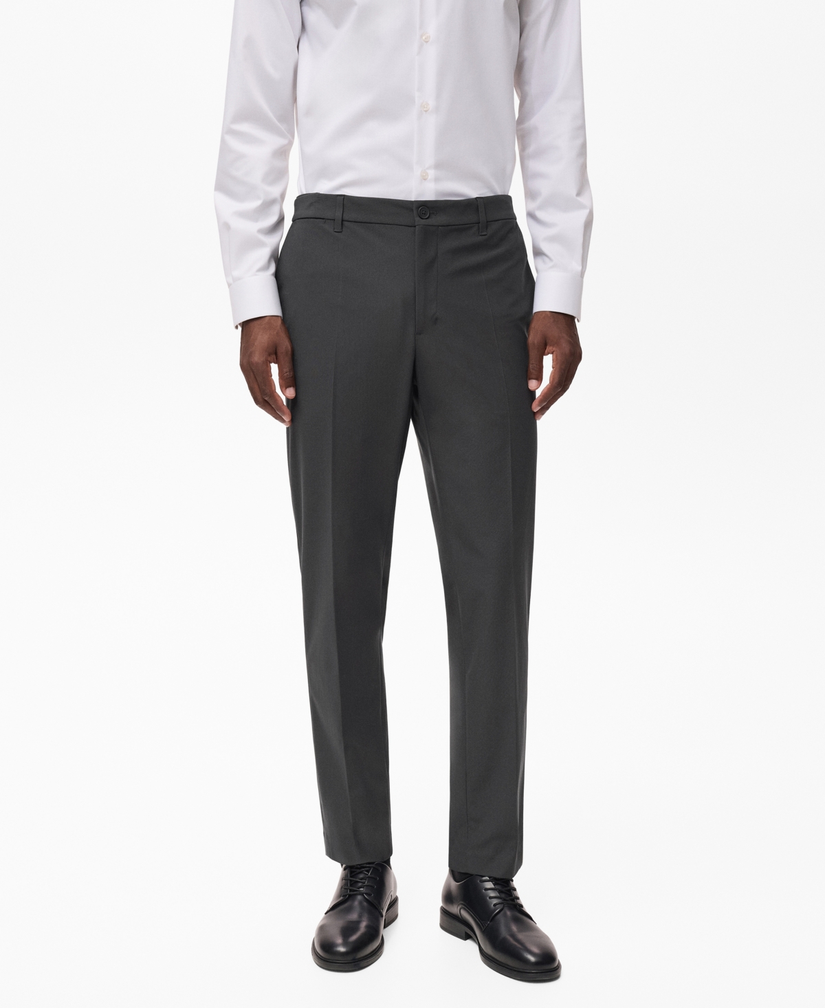 Click here for Mango Mens Slim-Fit Thermoregulating Pants - Dark... prices