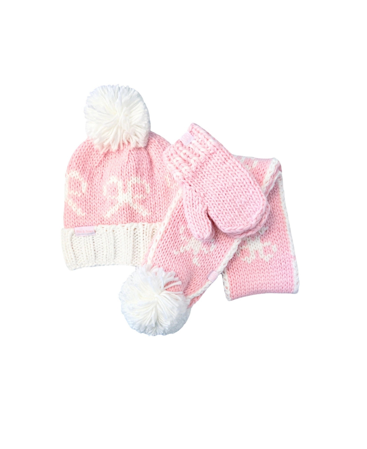 Click here for Bits & Bows Girls Bobble Hat/Mittens/Scarf Bundle prices