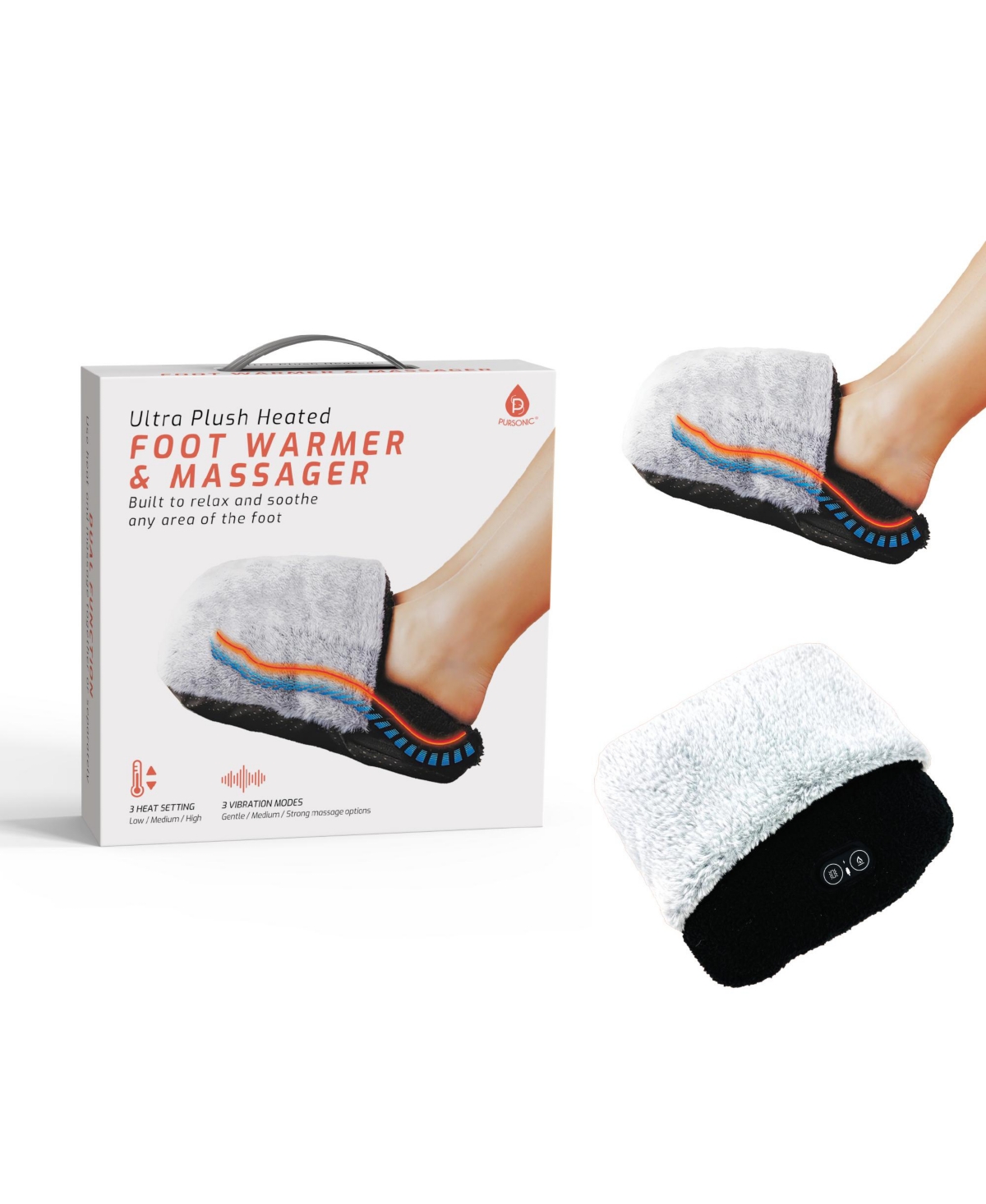 Click here for Ultra Plush Heated Foot Warmer & Massager –... prices