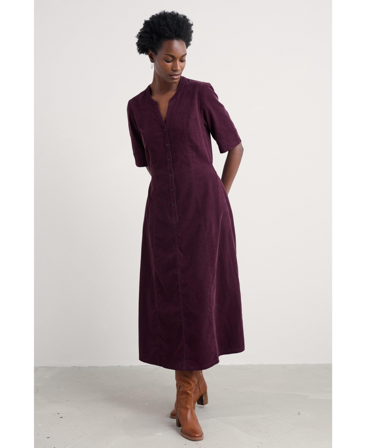 Click here for Seasalt Cornwall Womens Wightwick Dress - Dark hel... prices