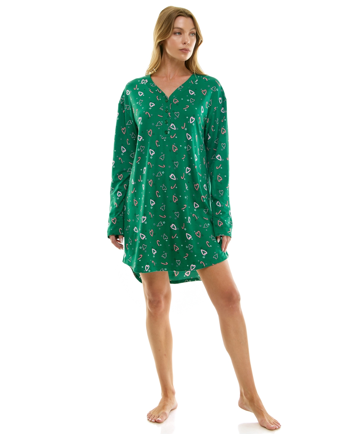 Click here for Roudelain Womens Printed Long-Sleeve V-Neck Sleeps... prices