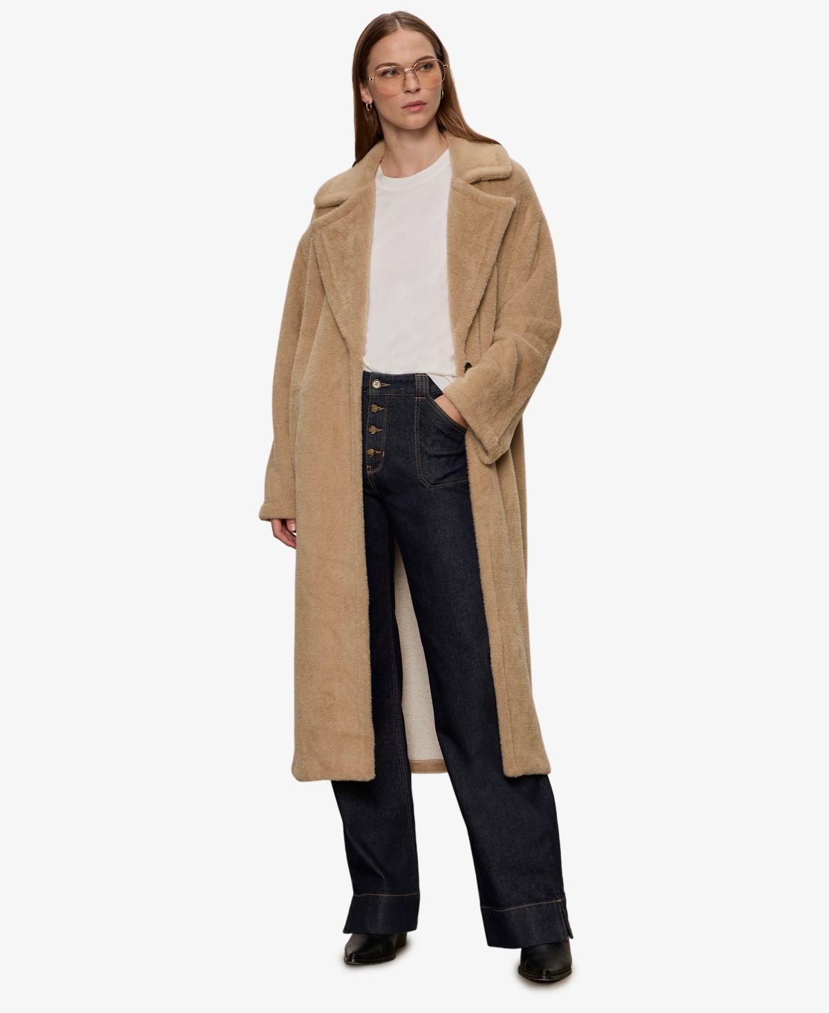 Click here for Sanctuary Womens Live In Faux-Fur Coat - Warm Came... prices
