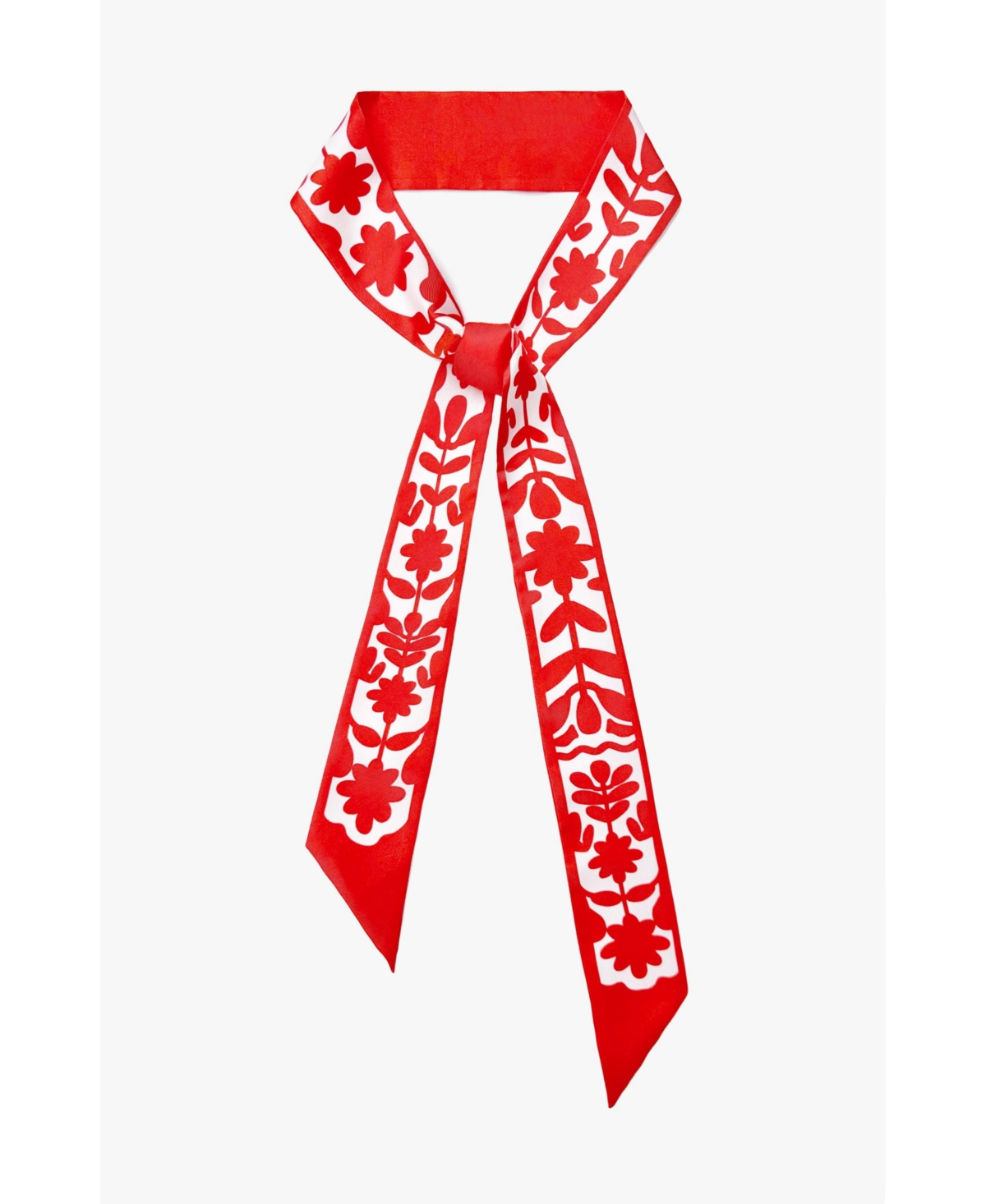 Click here for Jessie Zhao New York Silk Skinny Scarf Red Blessin... prices