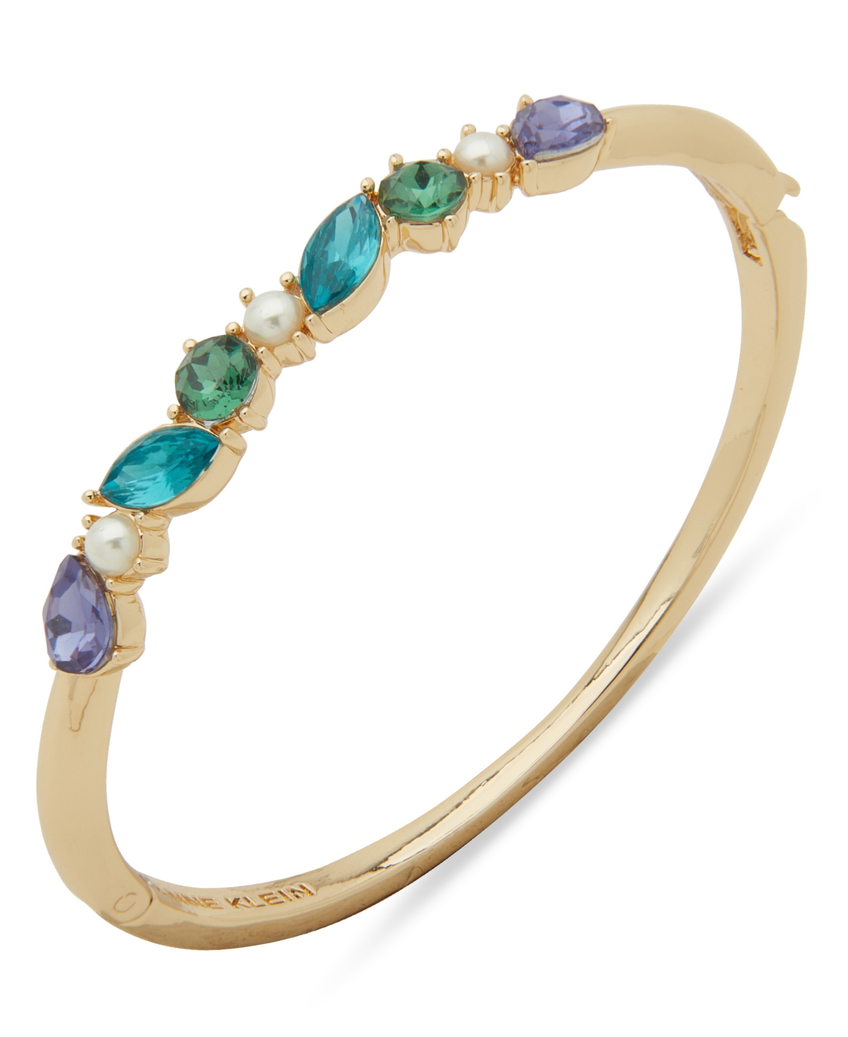 Click here for Anne Klein Siam and Crystal Boxed Gold-Tone Floral... prices