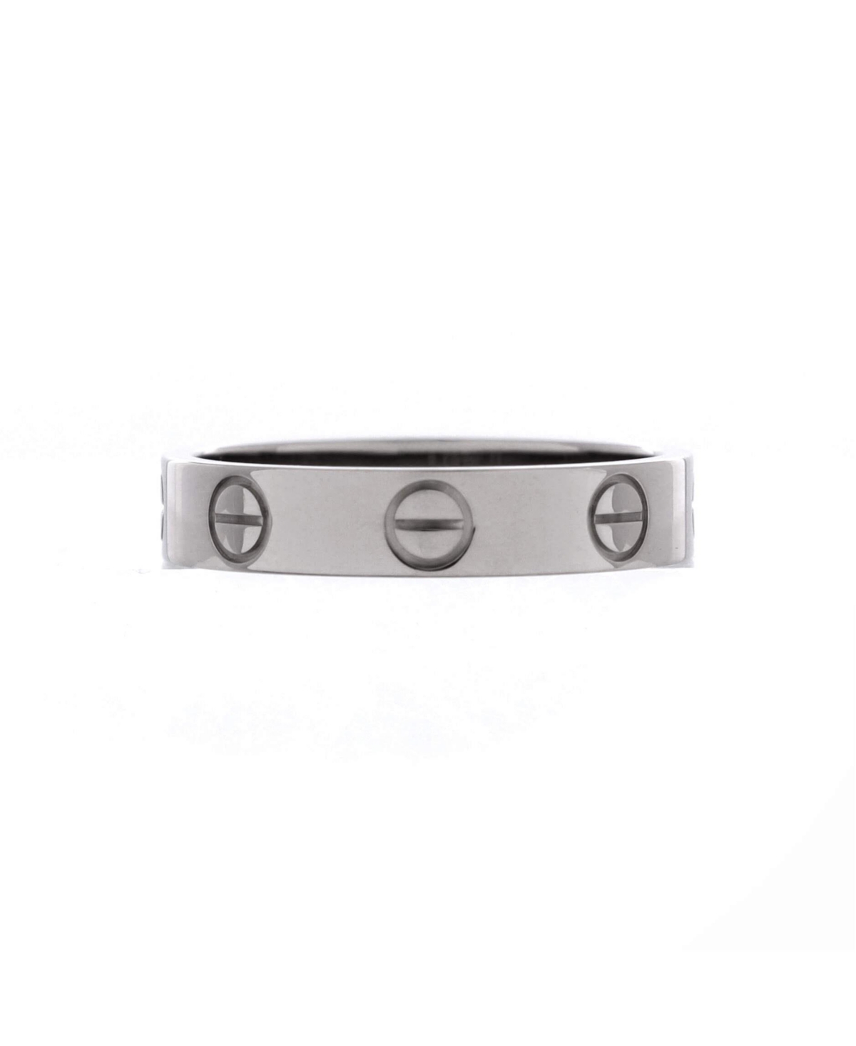 Click here for Pre-Owned Cartier Love Wedding Band Ring - 18k whi... prices